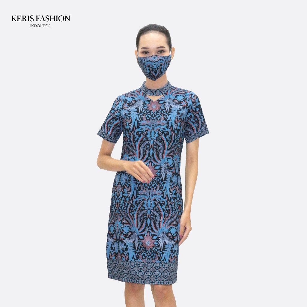 Jual Keris Gallery Dress Batik Lengan Pendek Raglan Motif Kukilo ...