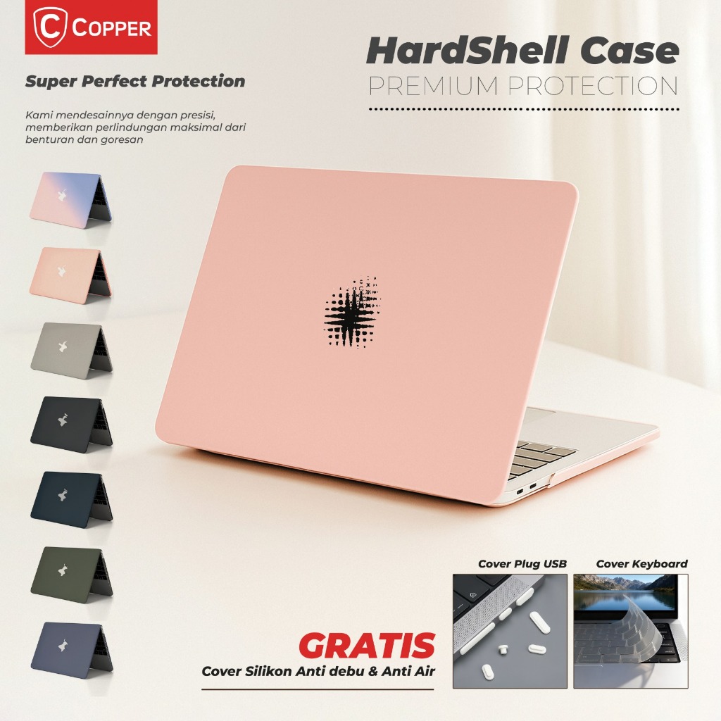 Jual COPPER Hard-Shell Candy Case - kompatibel MacBook Air / Pro - M1 ...