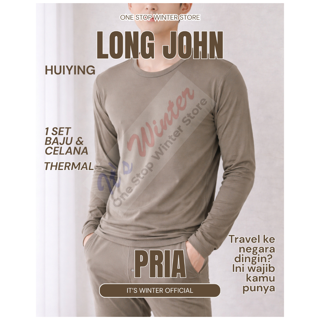 Jual Long John Pria Pakaian Dalam Musim Dingin Huiying Baju Dalam ...
