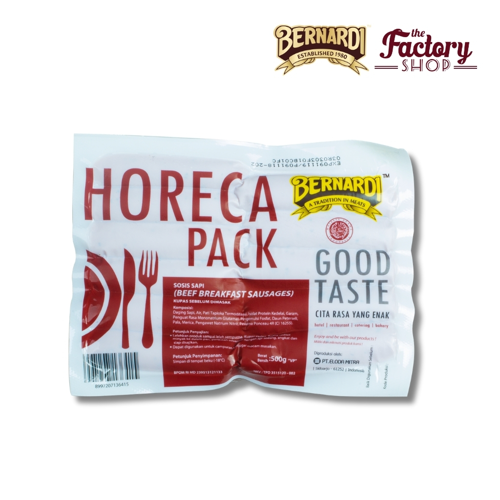 Jual [READY STOCK] BERNARDI HORECA BEEF BREAKFAST 500G CL | Shopee ...