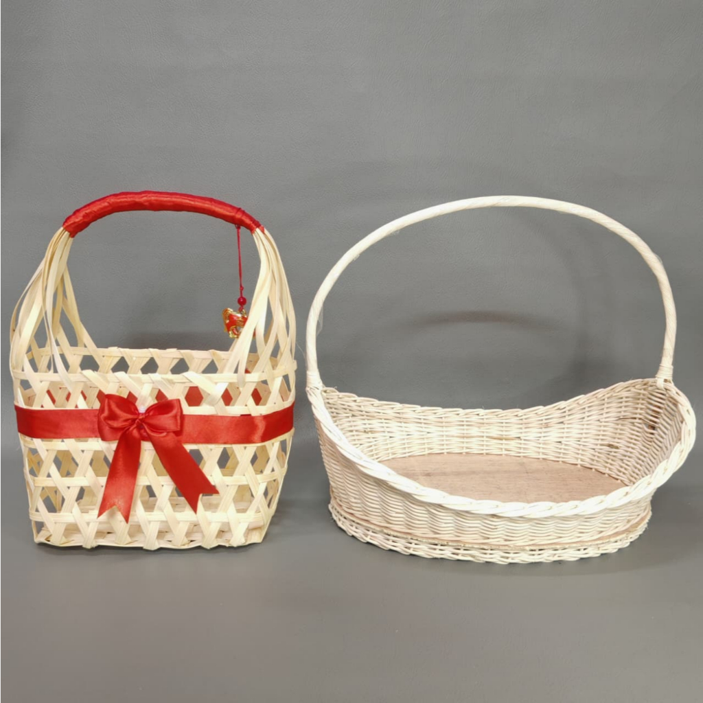 Jual TAS KERANJANG ROTAN KERANJANG PARCEL KERANJANG BUAH ANYAMAN BAMBU ...