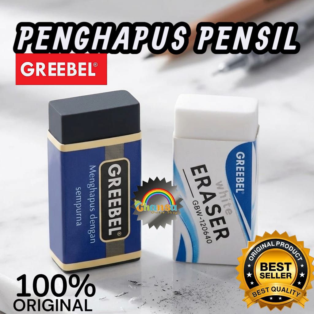 Jual GREEBEL PENGHAPUS PUTIH - ERASER WHITE (per pcs) | Shopee Indonesia