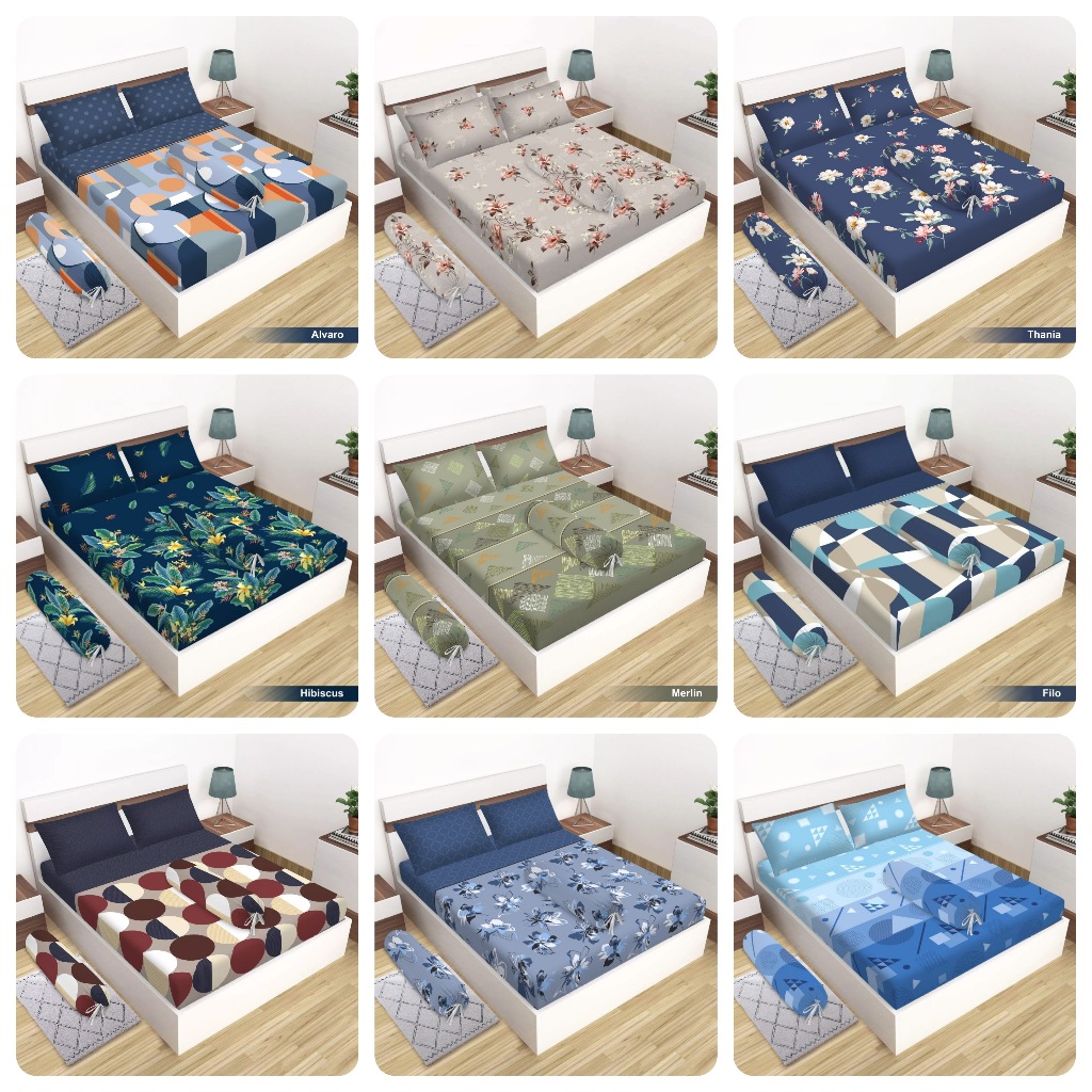 Jual BSB Sprei Akiko 180x200 King Size Halus Adem | Shopee Indonesia