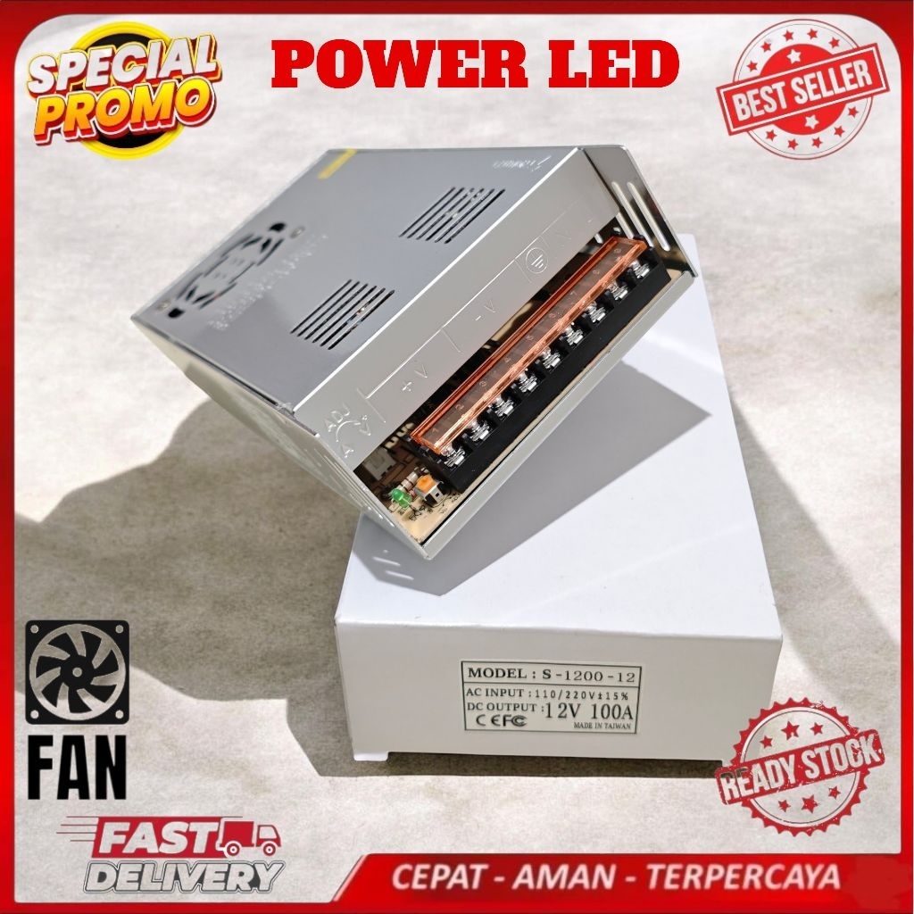 Jual Adaptor Travo Power Supply 12V 100A PSU 12 Volt100 Amper High ...