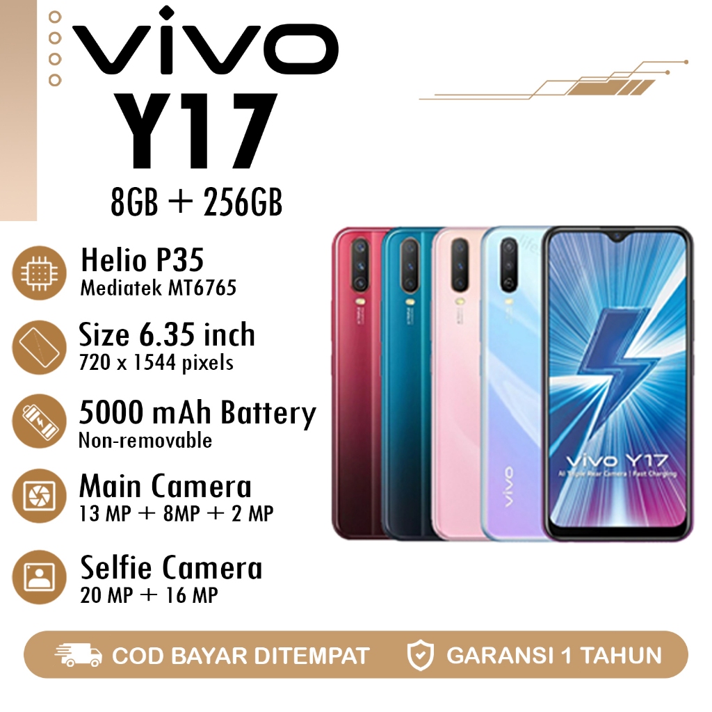 Jual Vivo Y17 Ram 8 256 Terlengkap & Harga Terbaru Mei 2026 | Shopee ...