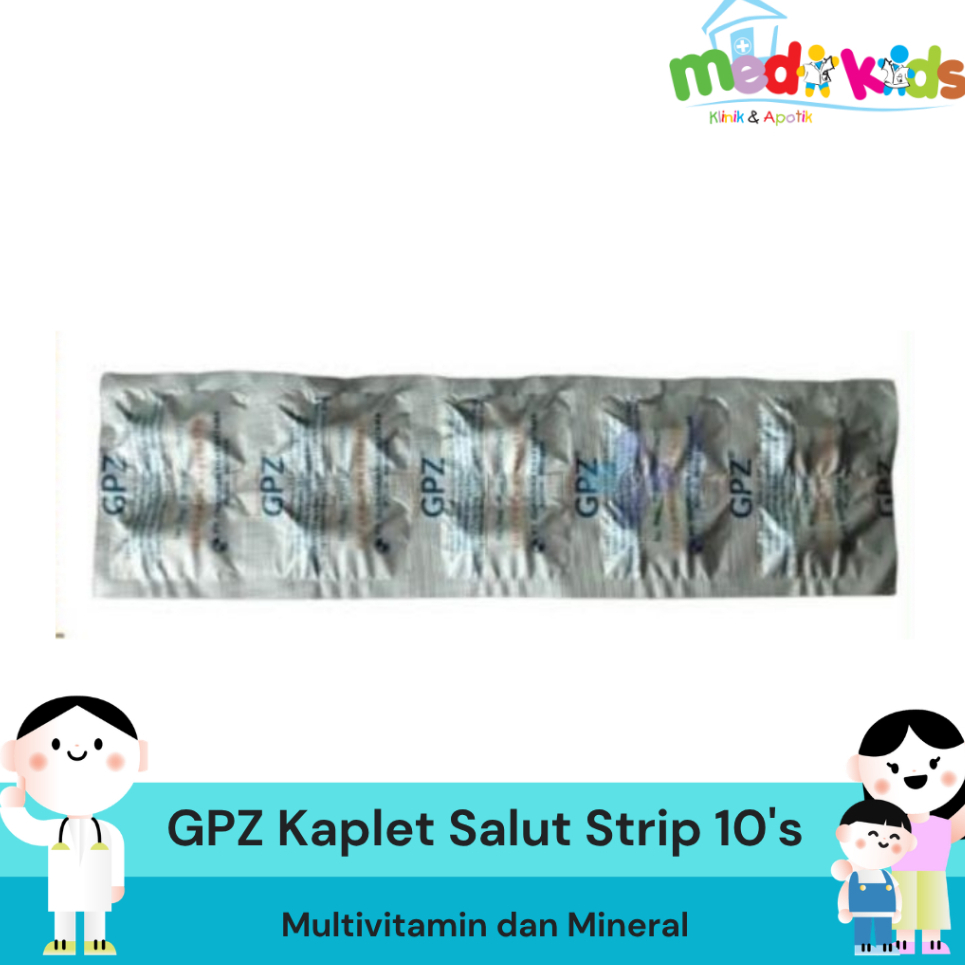 Jual GPZ Kaplet Salut Strip 10's - Multivitamin dan Mineral | Shopee ...