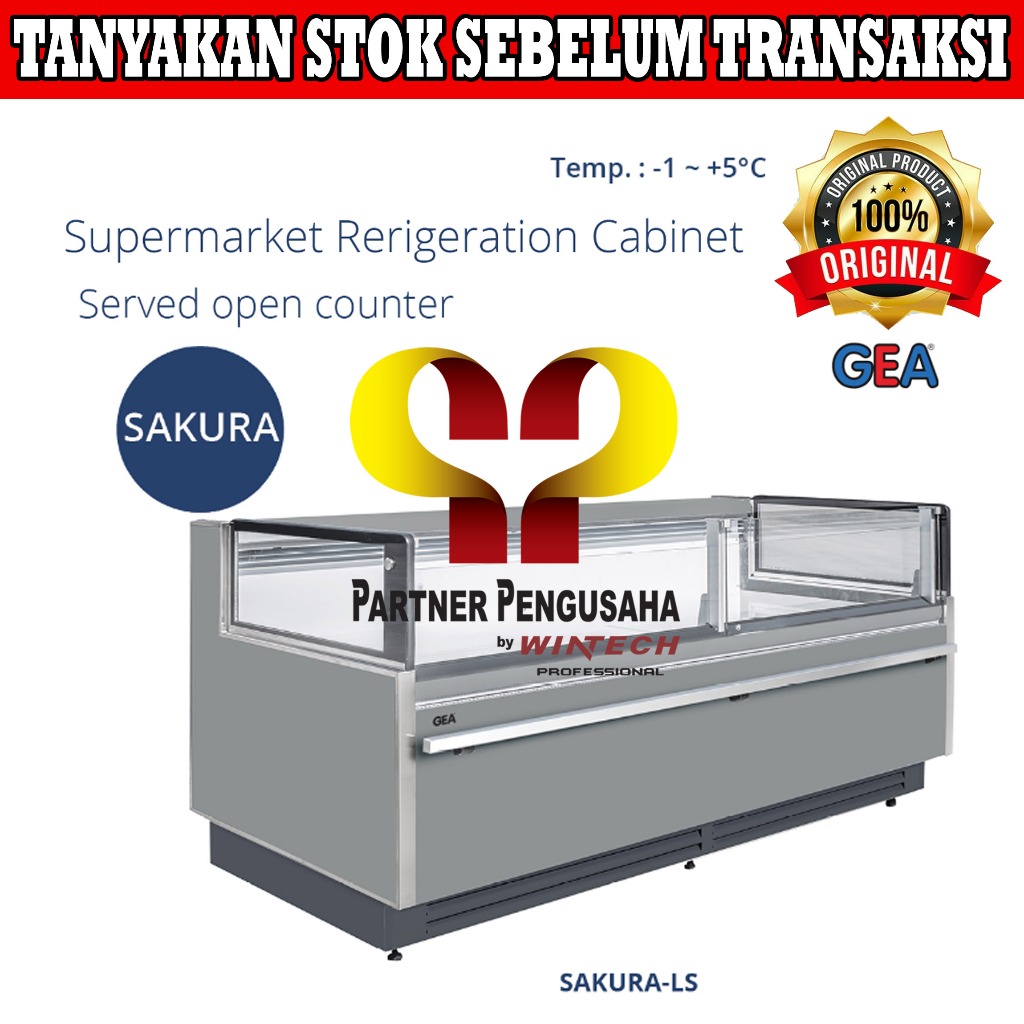 Jual GEA SAKURA LS 187 Supermarket Refrigeration Cabinet / Served Open ...