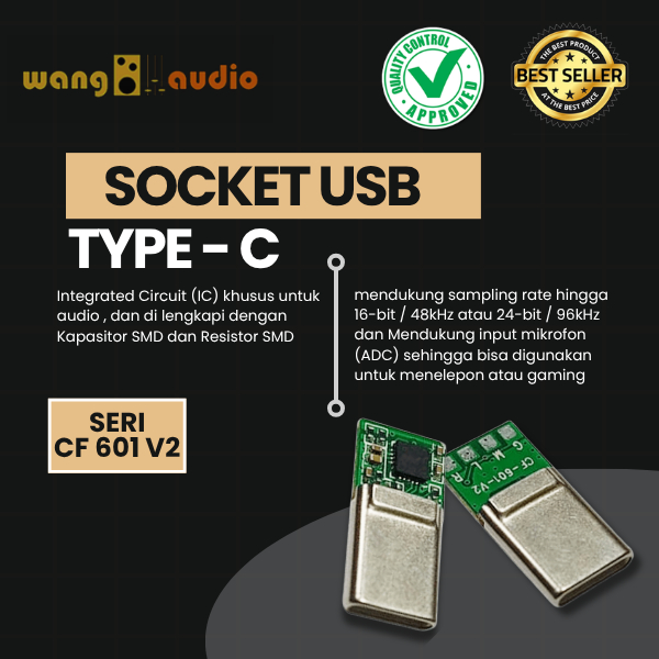 Jual Modul USB Type-C Audio DAC Chip TDE 920 / type c audio - Soket DIY ...