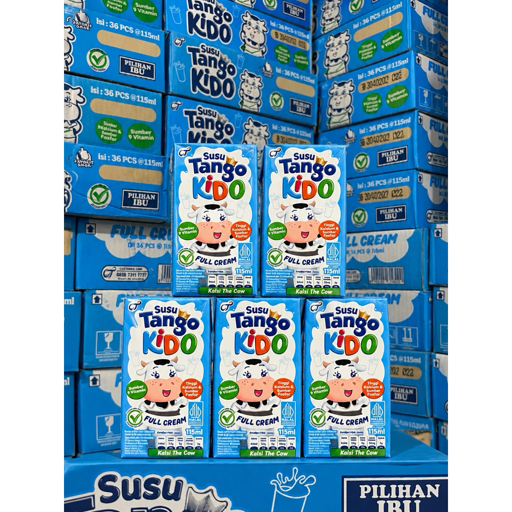 Jual Susu UHT Tango Kido Full Cream 115ML (1Dus isi 36Pcs) | Shopee ...