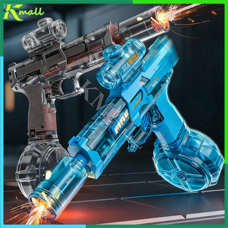 Jual Mainan Anak Pistol Air Tekanan Tinggi Elektrik Efek Cahaya Water ...