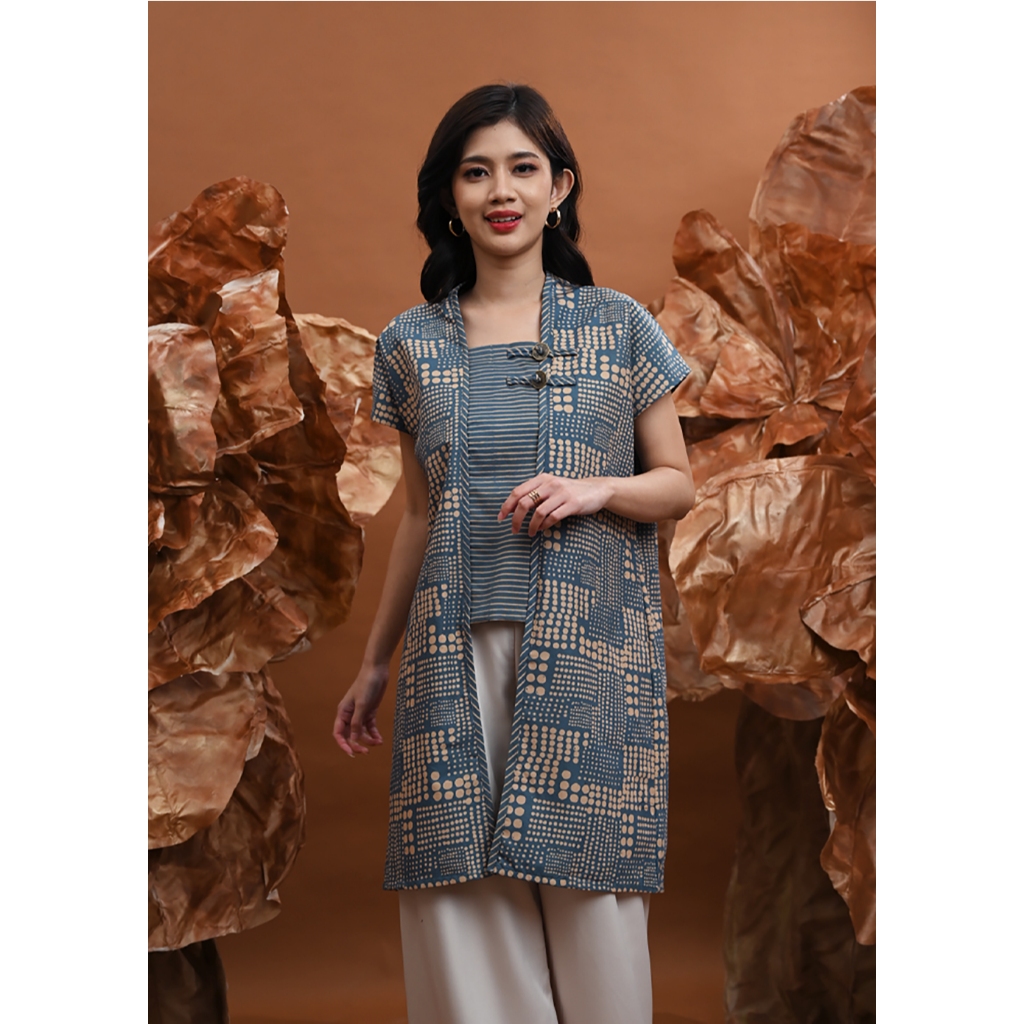 Jual NONA RARA - Kebaya Dhini Long Garut Harmoni T5474, Baju kerja ...