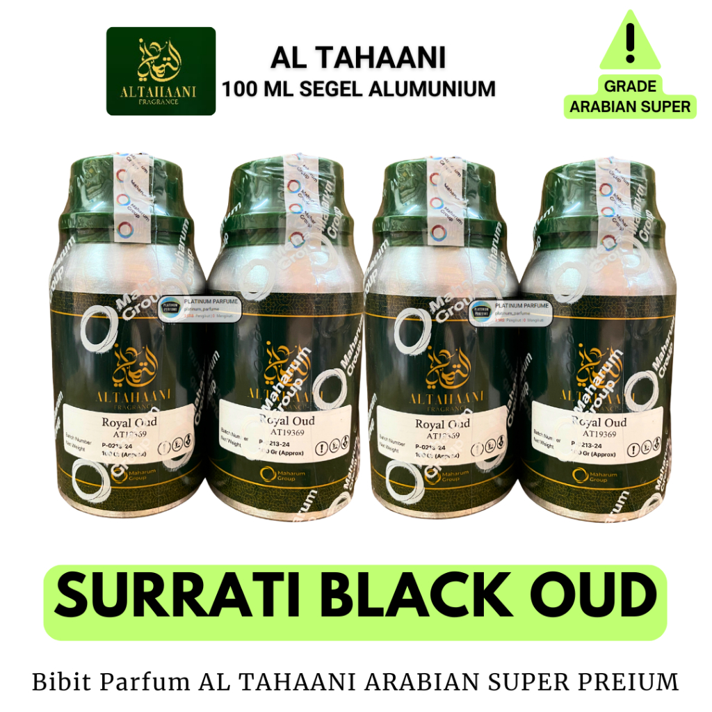 Jual Bibit Parfum ROYAL OUD ( BLACK OUD SURATTI ) 100 ML SEGEL By AL ...