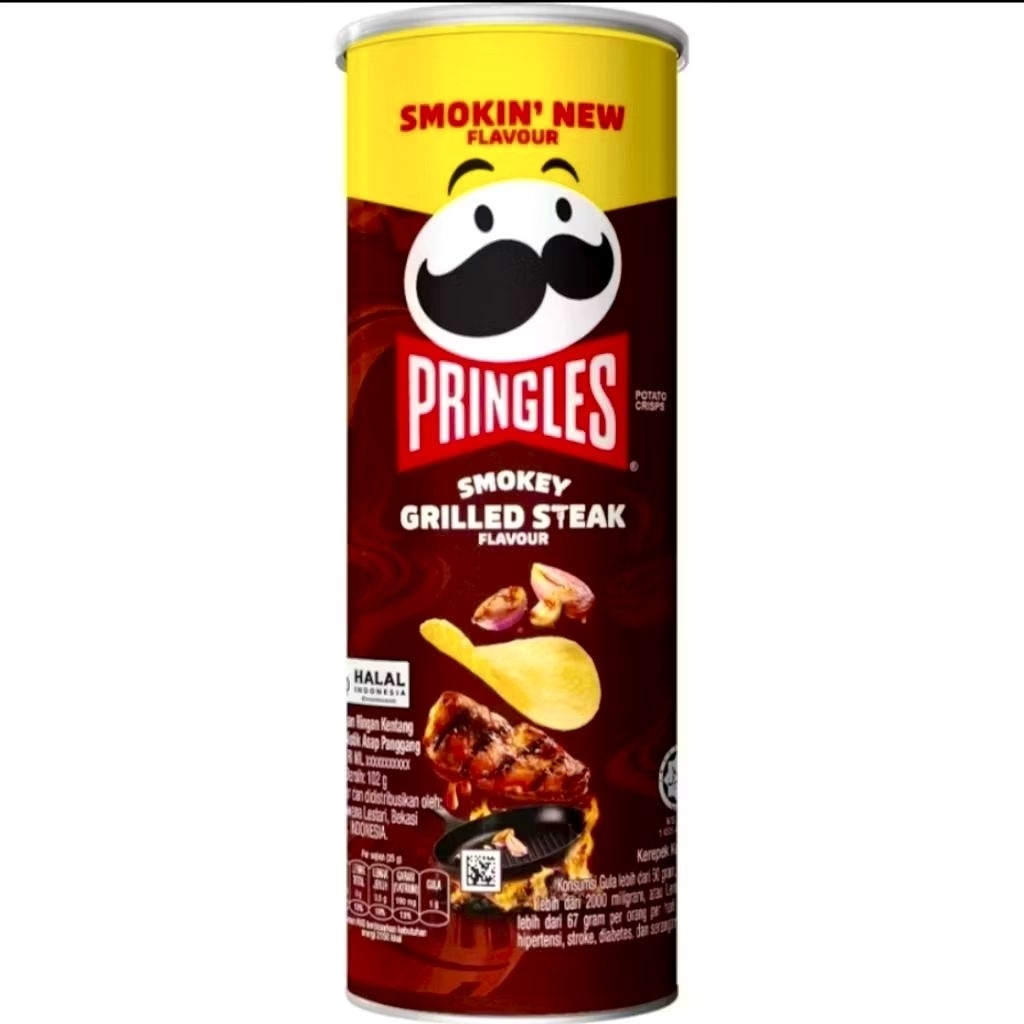 Jual Pringles 102gram Original/Sourcream/Smokeygrill Expired November ...