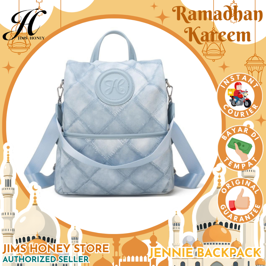 Jual JIMS HONEY JENNIE BACKPACK TAS RANSEL PUNGGUNG WANITA | Shopee ...