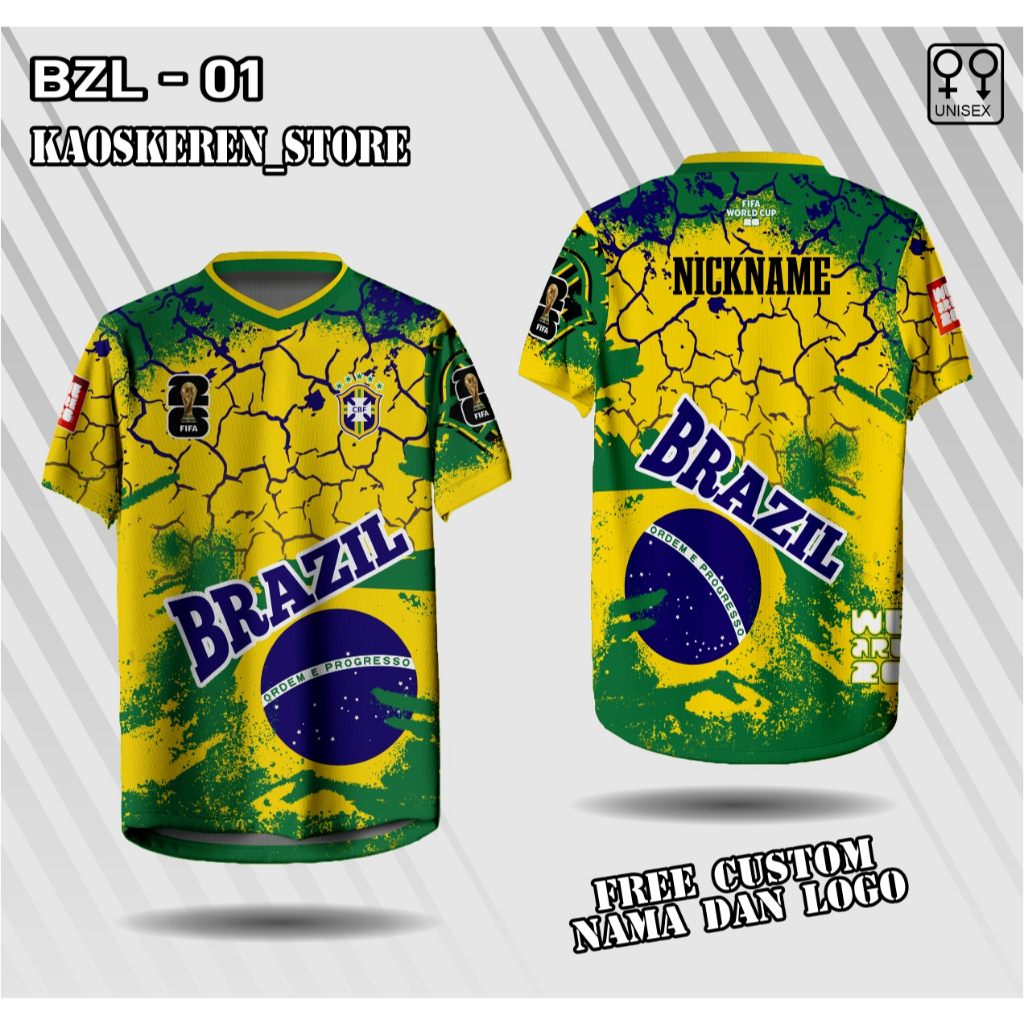 Jual jersey brazil piala dunia 2026 baju suporter brazil piala dunia ...