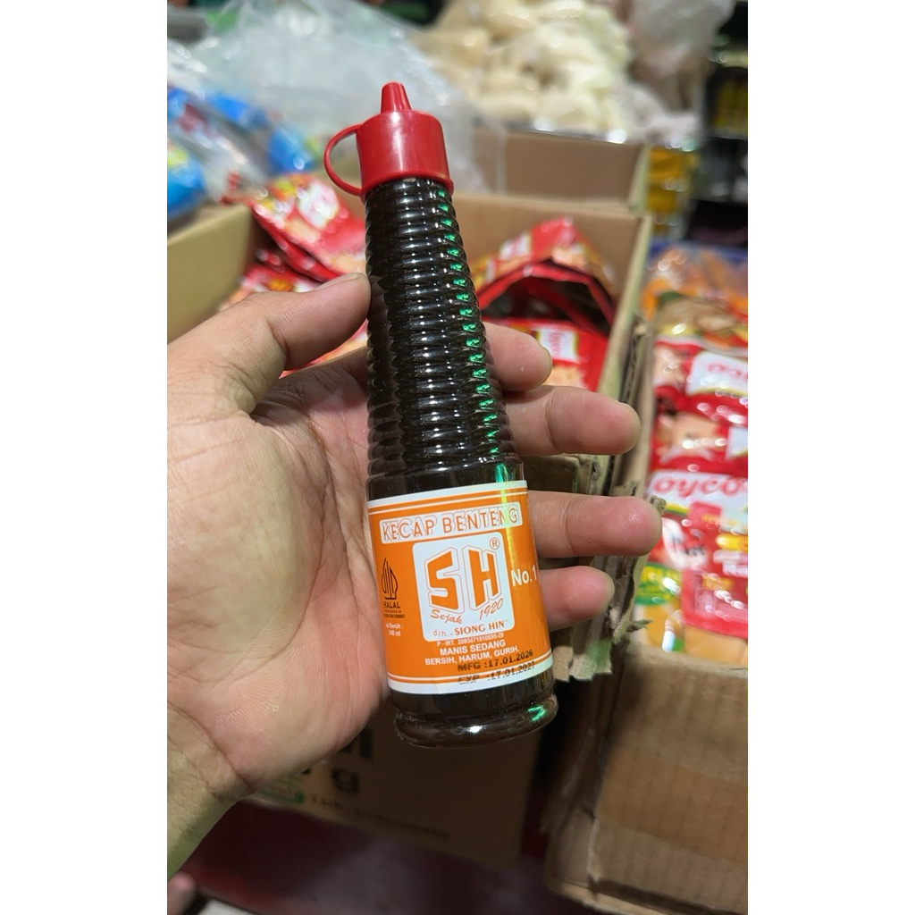 Jual Kecap Manis Sedang SH Benteng 140ml - Rasa Manis Sedang, Halal ...