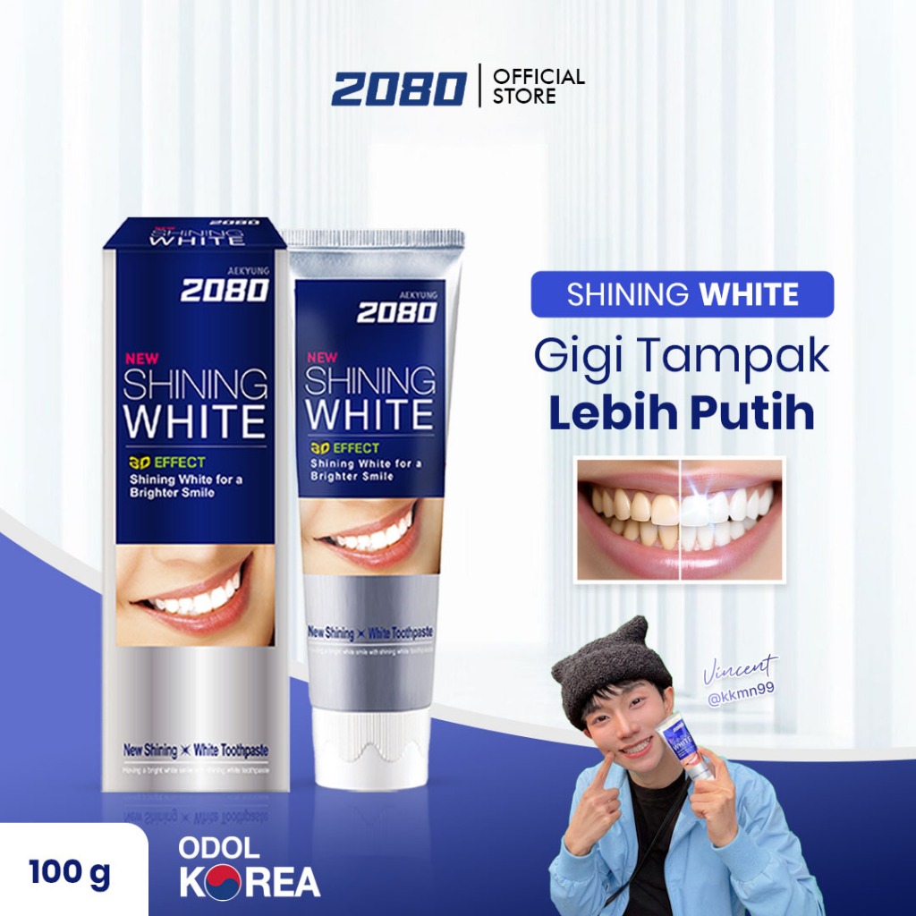 Jual Odol Korea 2080 New Shining White Plus Toothpaste - Odol Korea ...