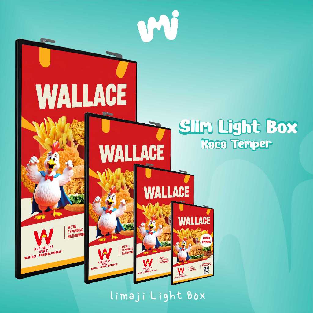 Jual Slim Light Box Tempered, Ultra Thin Light Box LED Frame ...