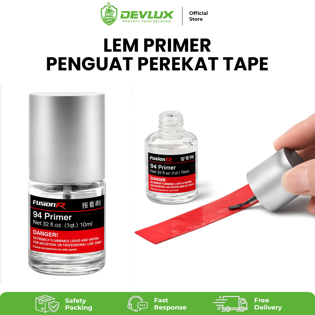 Jual Lem Primer Fusion R Double Tape 10ml – Adhesion Promoter Perekat ...