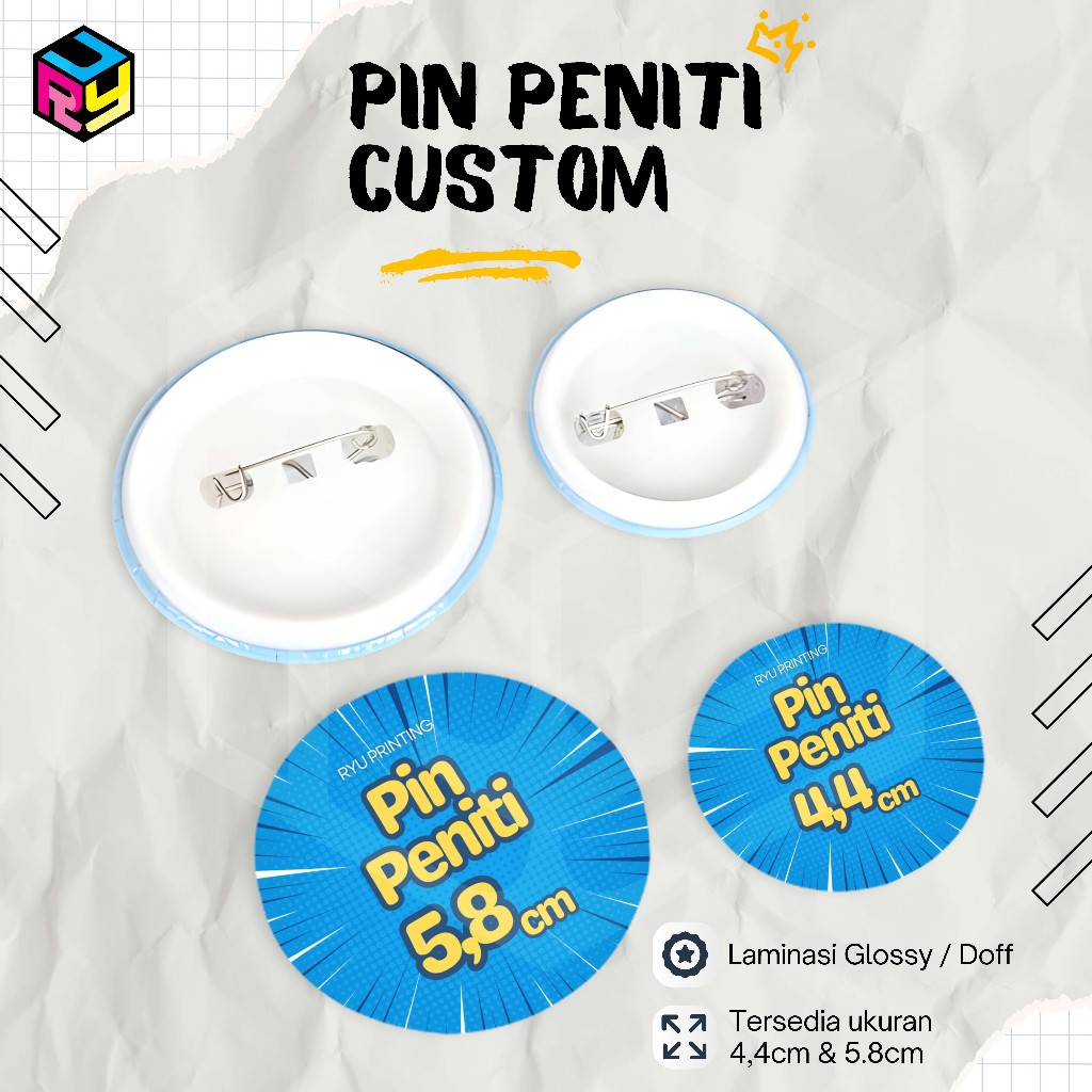 Jual PIN CUSTOM 44mm/58mm | Shopee Indonesia