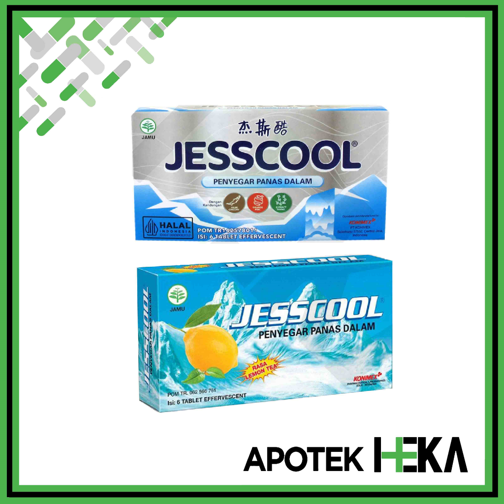 Jual Jesscool Penyegar Panas Dalam Tablet Effervescent isi 6 Tablet ...