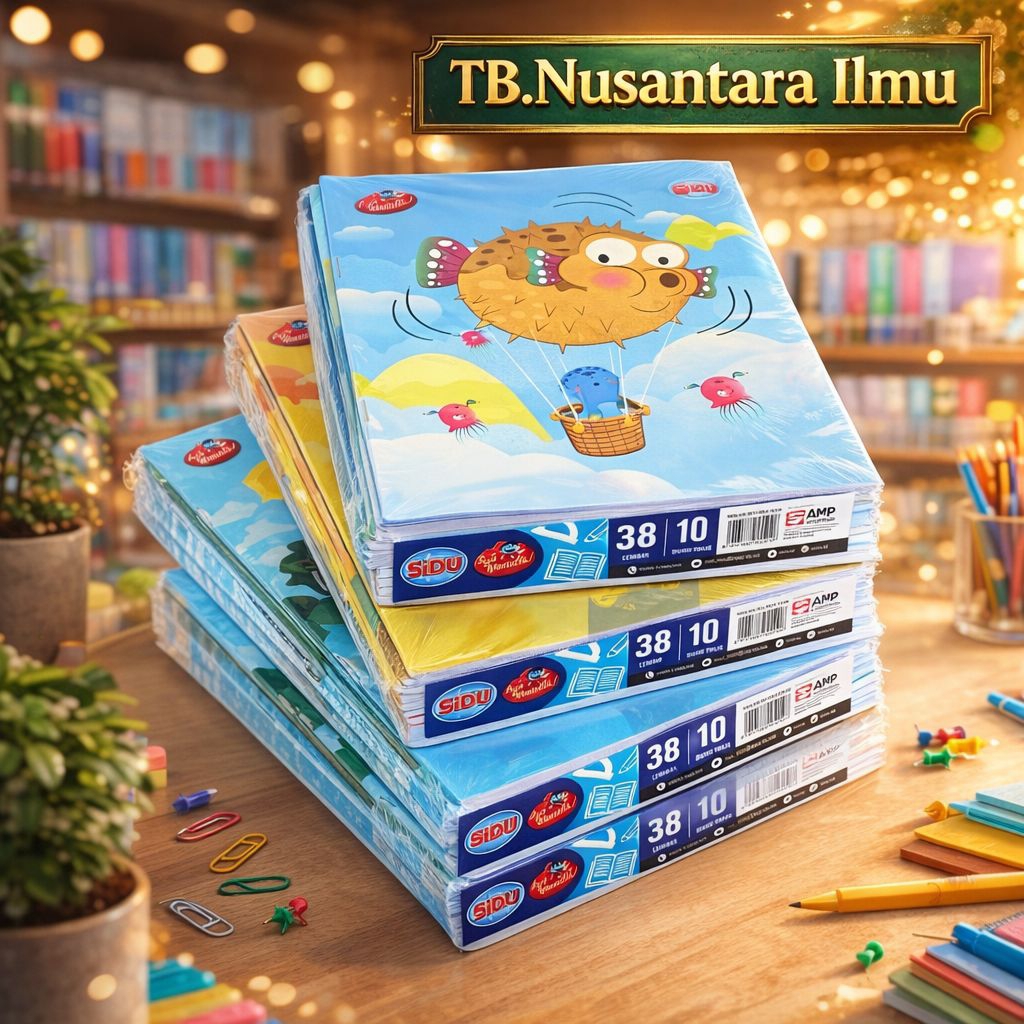 Jual Buku Tulis Sidu, One Heart, Best One 32,38 Lembar 1 Pack isi 10 ...