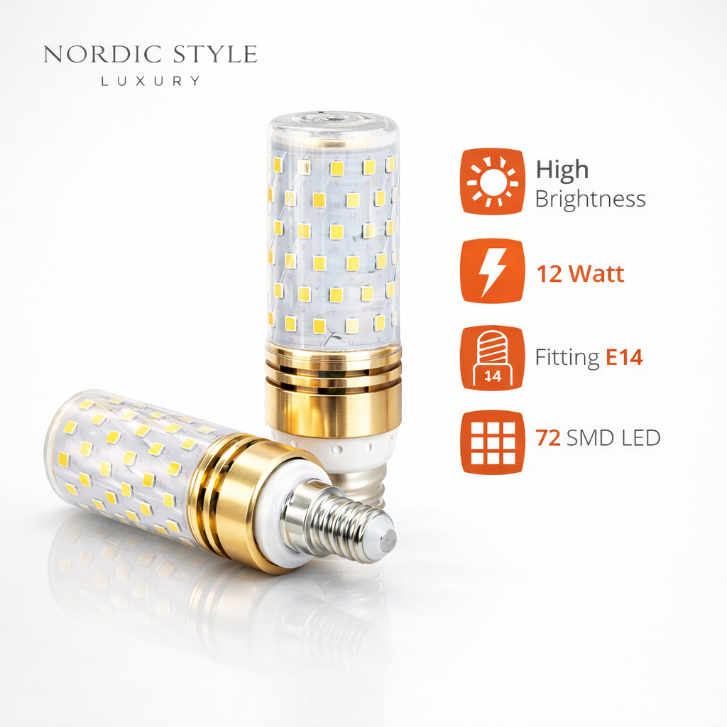 Jual NORDIC STYLE LUXURY Lampu Candle Bohlam LED 3 Warna E14 / Lampu ...