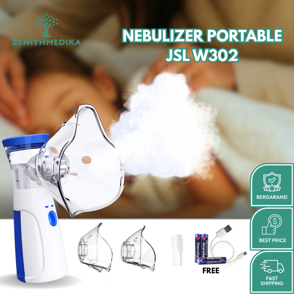 Jual Nebulizer Portable Anak Dewasa Alat Terapi Uap Pernapasan Asma ...