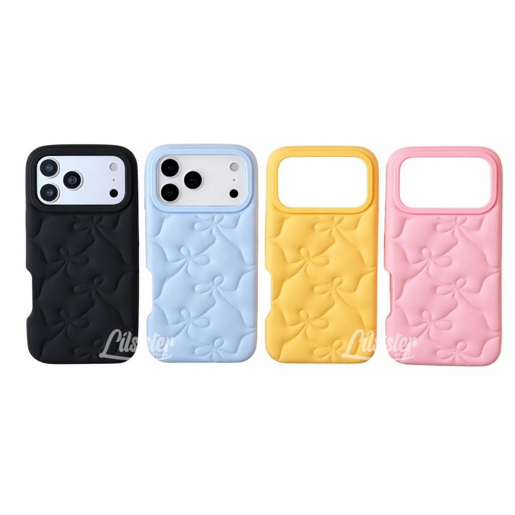 Jual [NEW] LILSISTERSTUFF | Puffelle ribbon embossed silicone case ...