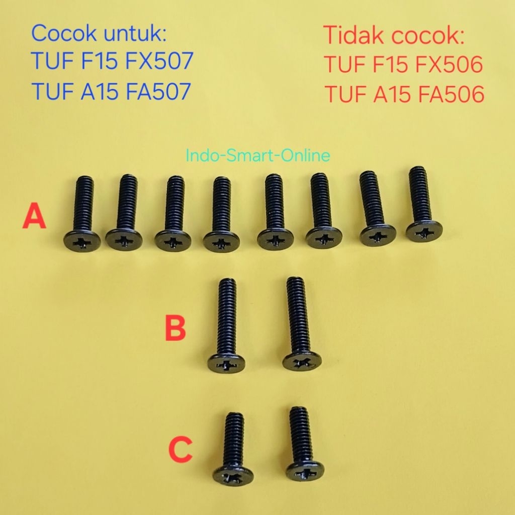 Jual [Baru] Baut panjang Asus TUF FA507 FA507N FA507R FA507X FA507UV ...