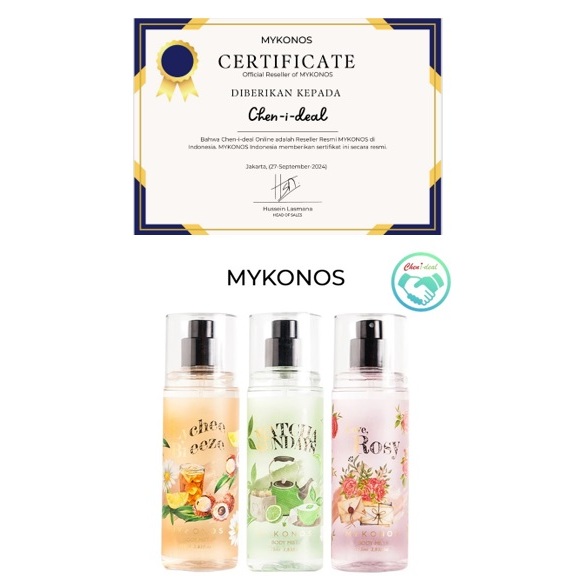 Jual Mykonos Body Mist 115ml - Body Spray | Shopee Indonesia