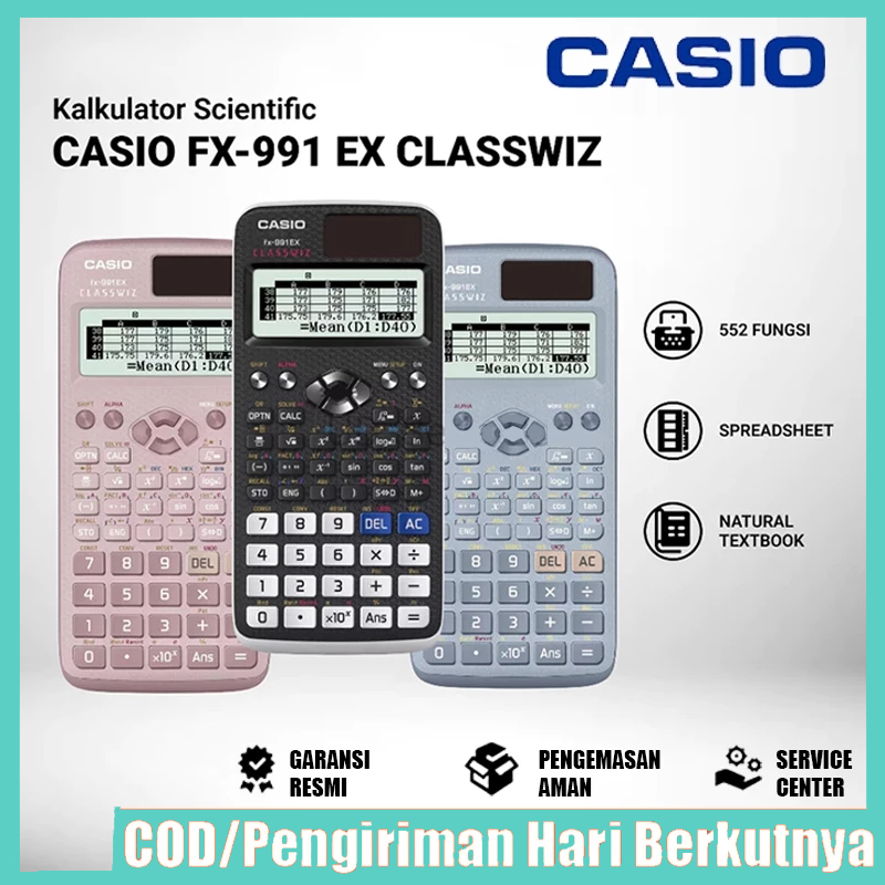 Jual Casio FX-991EX Scintific Calculator 552 Fungsi Kalkulator Ilmiah ...