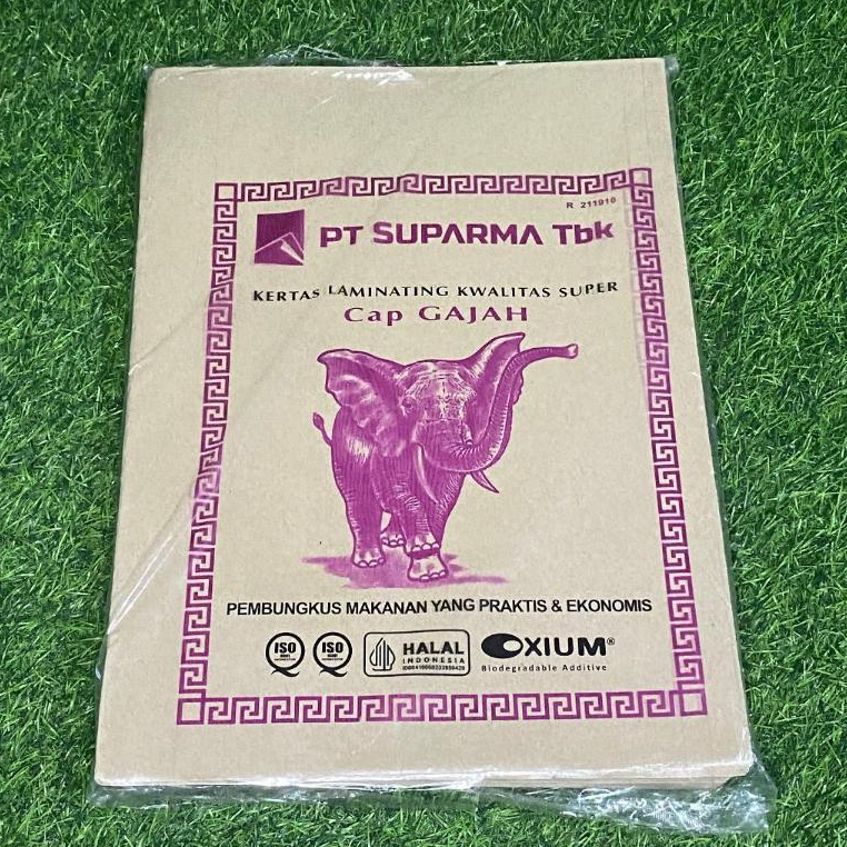 Jual Kertas Nasi/Pembungkus Makanan Cap Gajah Ungu | Isi 250 Lembar ...