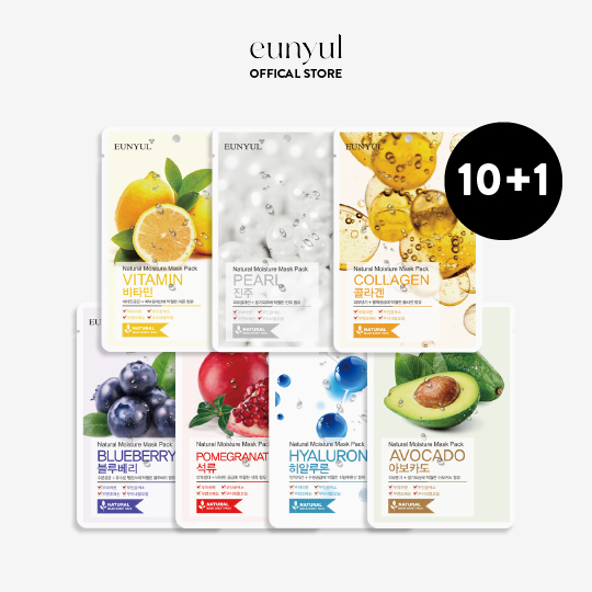 Jual [Bundle Pack 10+1] EUNYUL Natural Moisture Mask Sheet (10pcs) - 7 ...