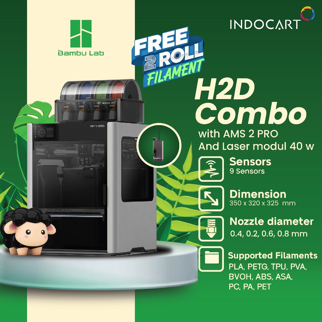 Jual BambuLab H2D 3D Printer All-In-One Personal Manufacturing Hub 3D ...