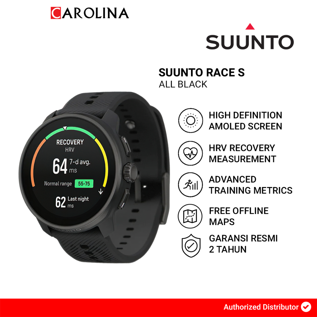 Jual Jam Tangan Unisex Suunto Race S Power SS051093000 All Black ...