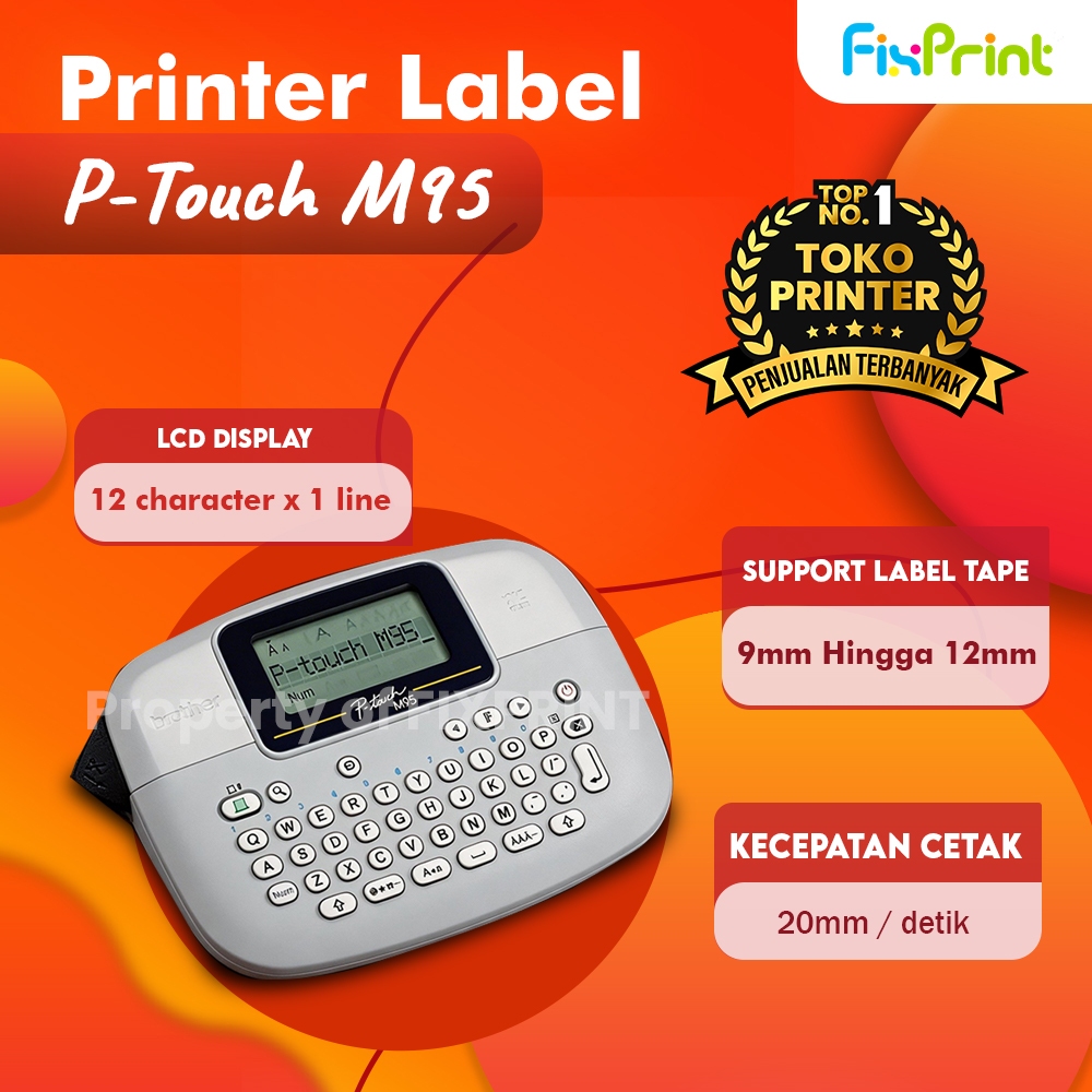 Jual Printer Brother PT M95 Brother Handy Label Maker Portable P-Touch ...