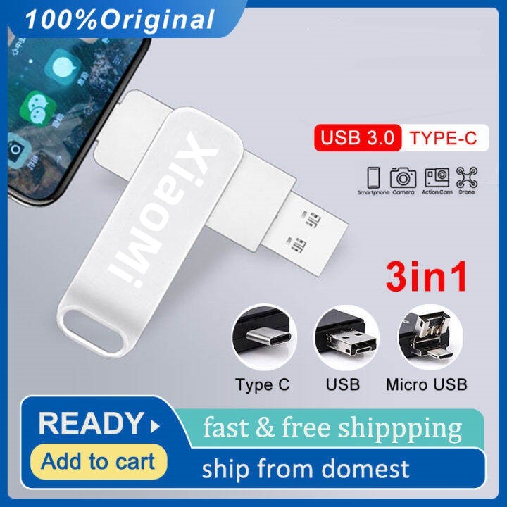 Jual original TYPE-C Flashdisk 3IN1 USB 3.0 flash disk Kecepatan Tinggi ...
