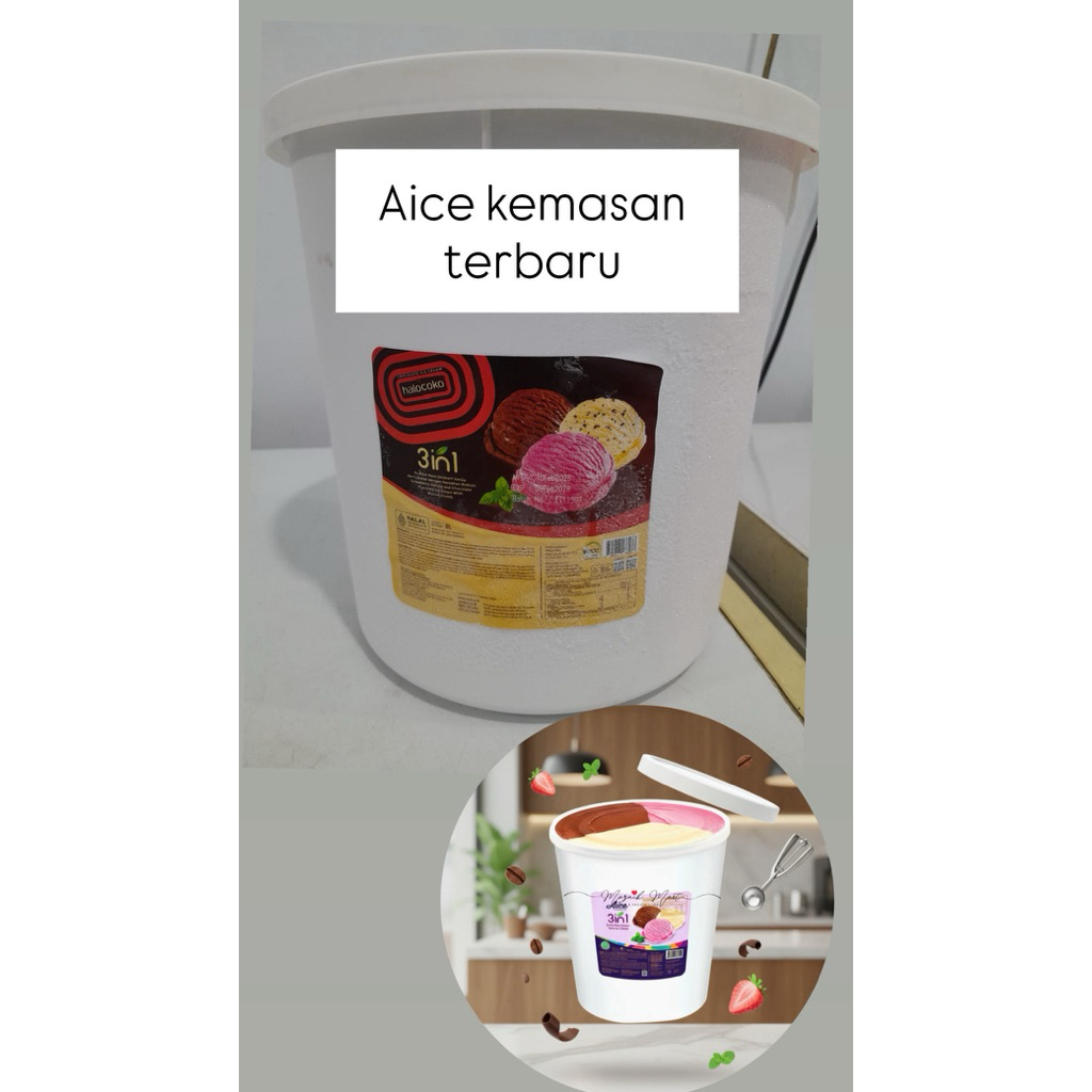 Jual AICE ICE CREAM 3 IN 1 BUCKET 8 LITER | Shopee Indonesia