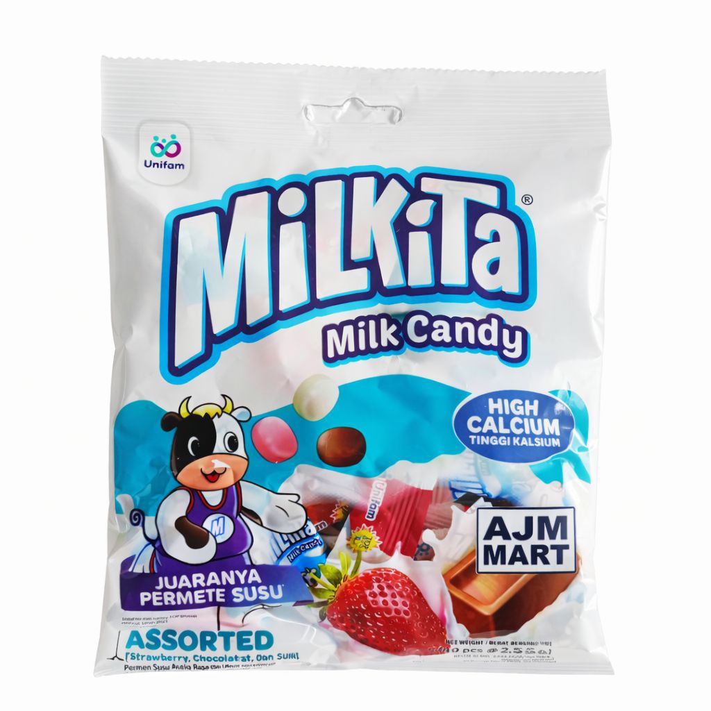 Jual MilKita Milk Candy Assorted 100g Permen Susu Aneka Rasa Tinggi ...