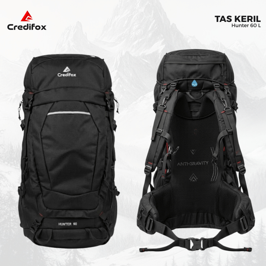 Jual CREDIFOX Tas Keril Antigravity Hunter Series Kapasitas 60Liter ...