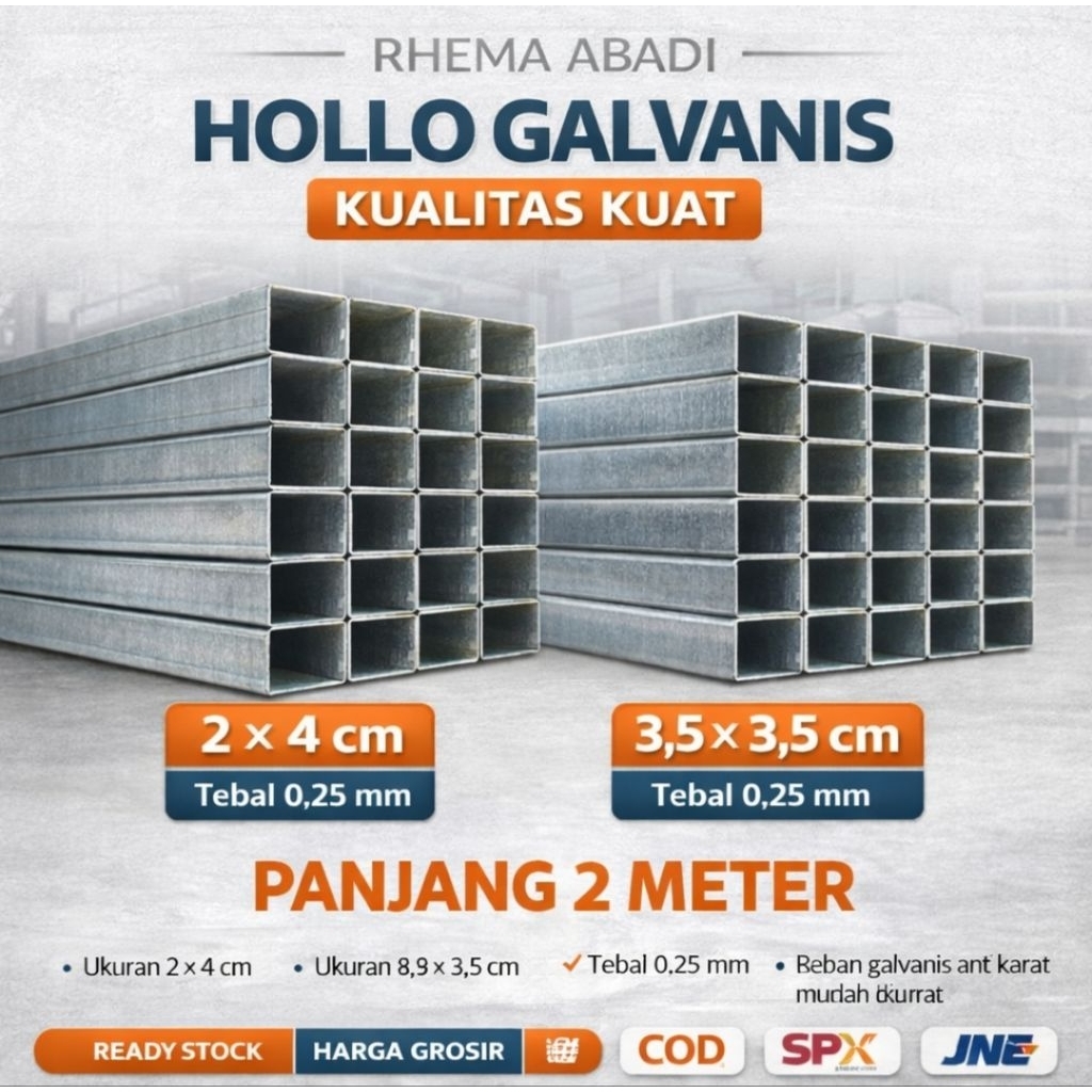 Jual Hollow 2x4 Terlengkap & Harga Terbaru Juni 2026 | Shopee Indonesia