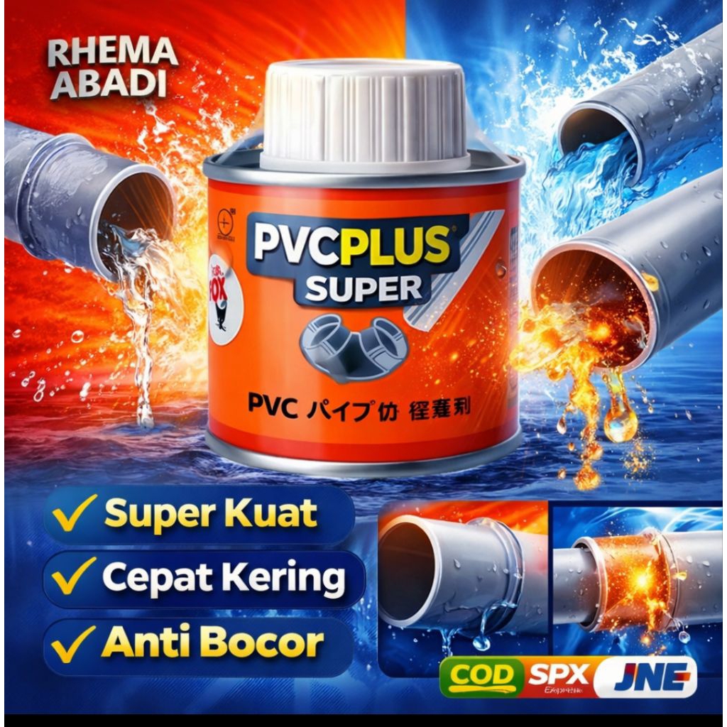 Jual HARGA GROSIR LEM PVC PALING KUAT ANTI BOCOR & CEPAT KERING | LEM ...