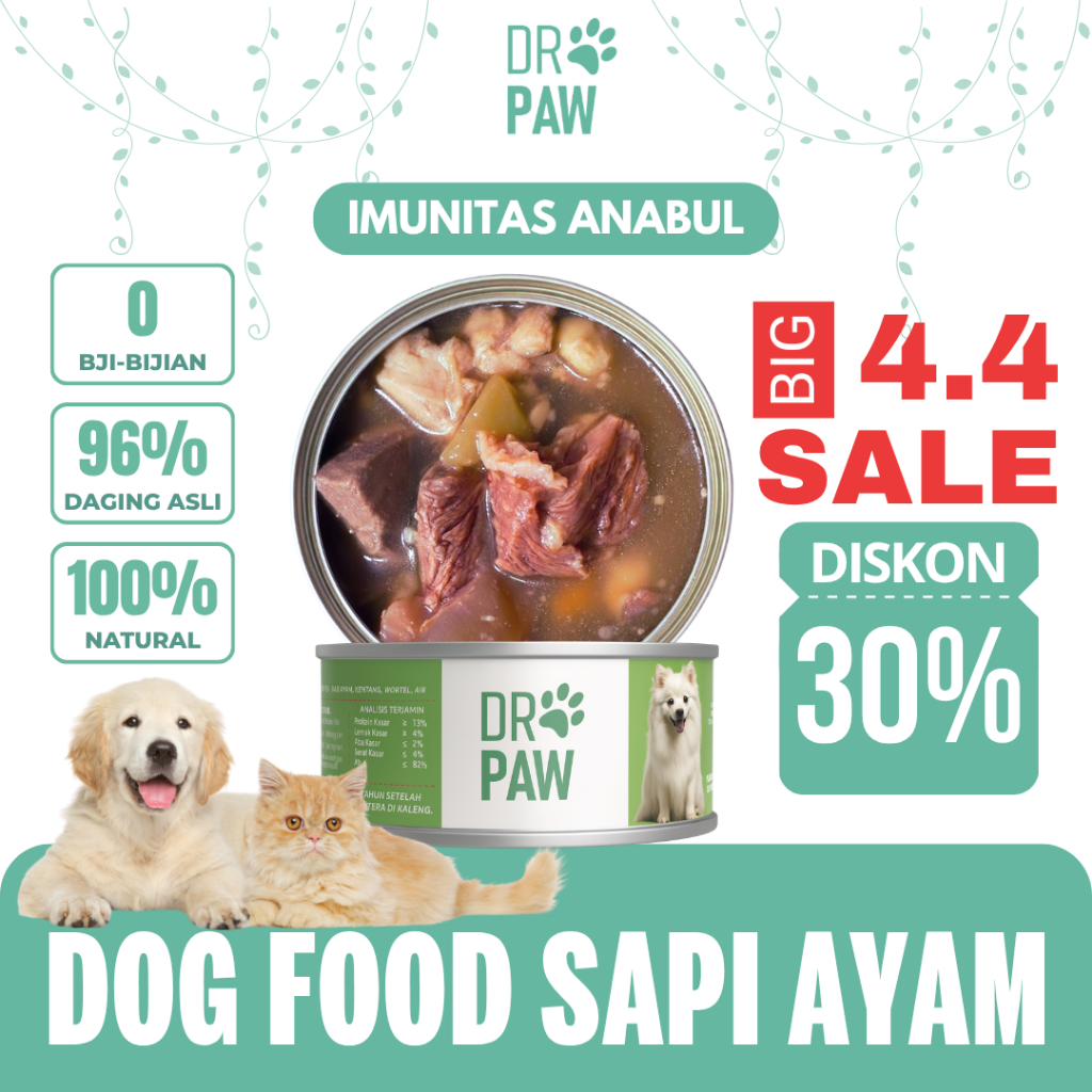 Jual DR PAW - COOKED FOOD MAKANAN ANJING KUCING BASAH KALENG - Sup Sapi ...