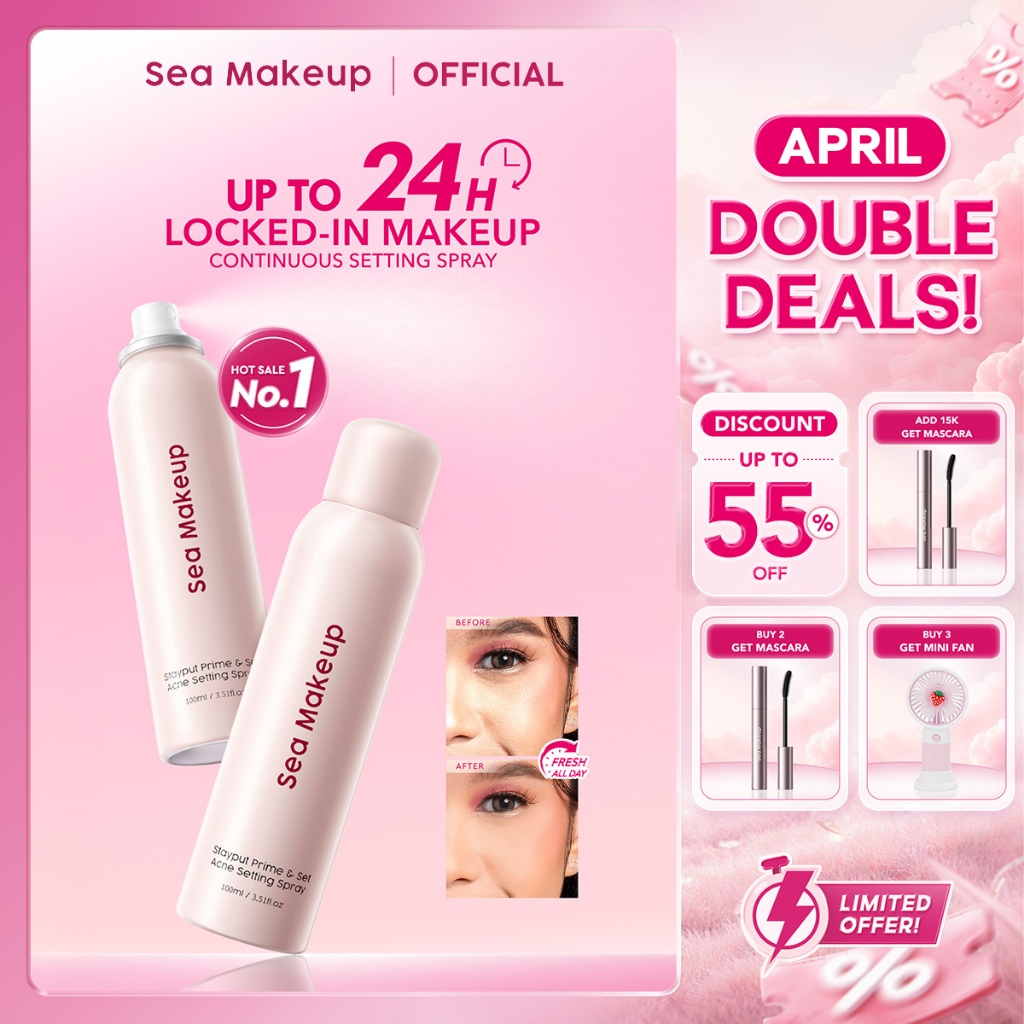 Jual [FREE GIFT] Sea Makeup Stayput Prime & Set Continuous Setting ...
