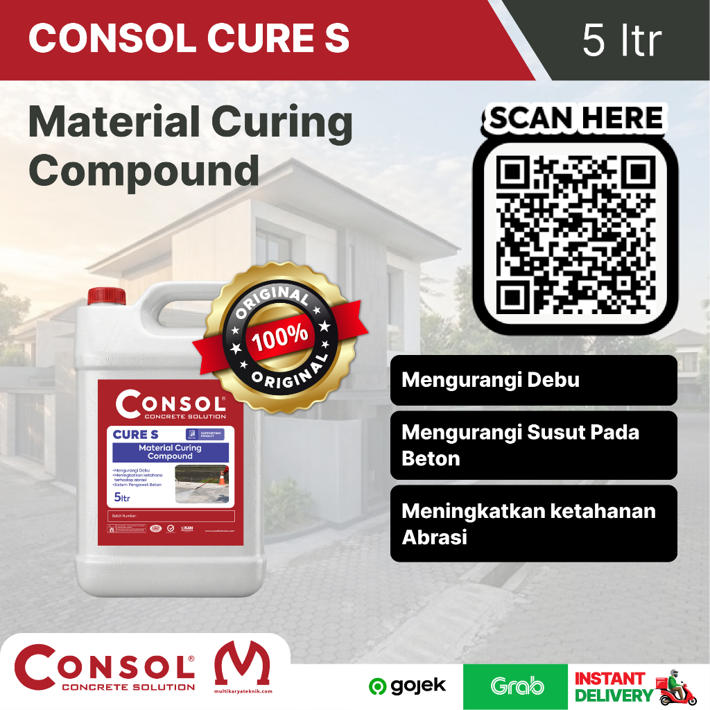 Jual Consol Cure S Curing Compound Mengurangi Penguapan Pada Pengecoran ...
