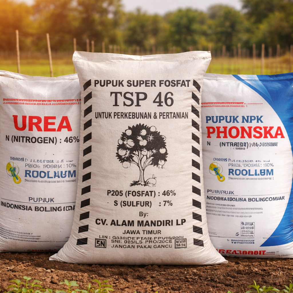 Jual Paket pupuk lengkap 3kg berisi Urea, Ponska, dan TSP untuk ...