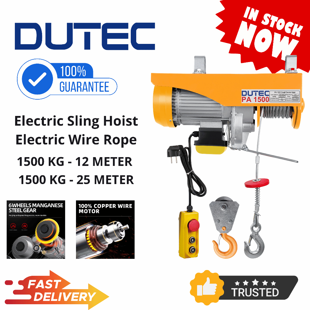 Jual Electric Wire Rope / Electric Sling Hoist / Electric Chain Hoist ...