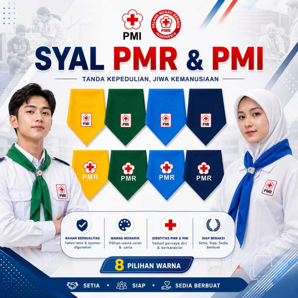 Jual Syal Scraf Slayer PMR PMI Bordir SD SMP SMA Mula Madya Wira ...