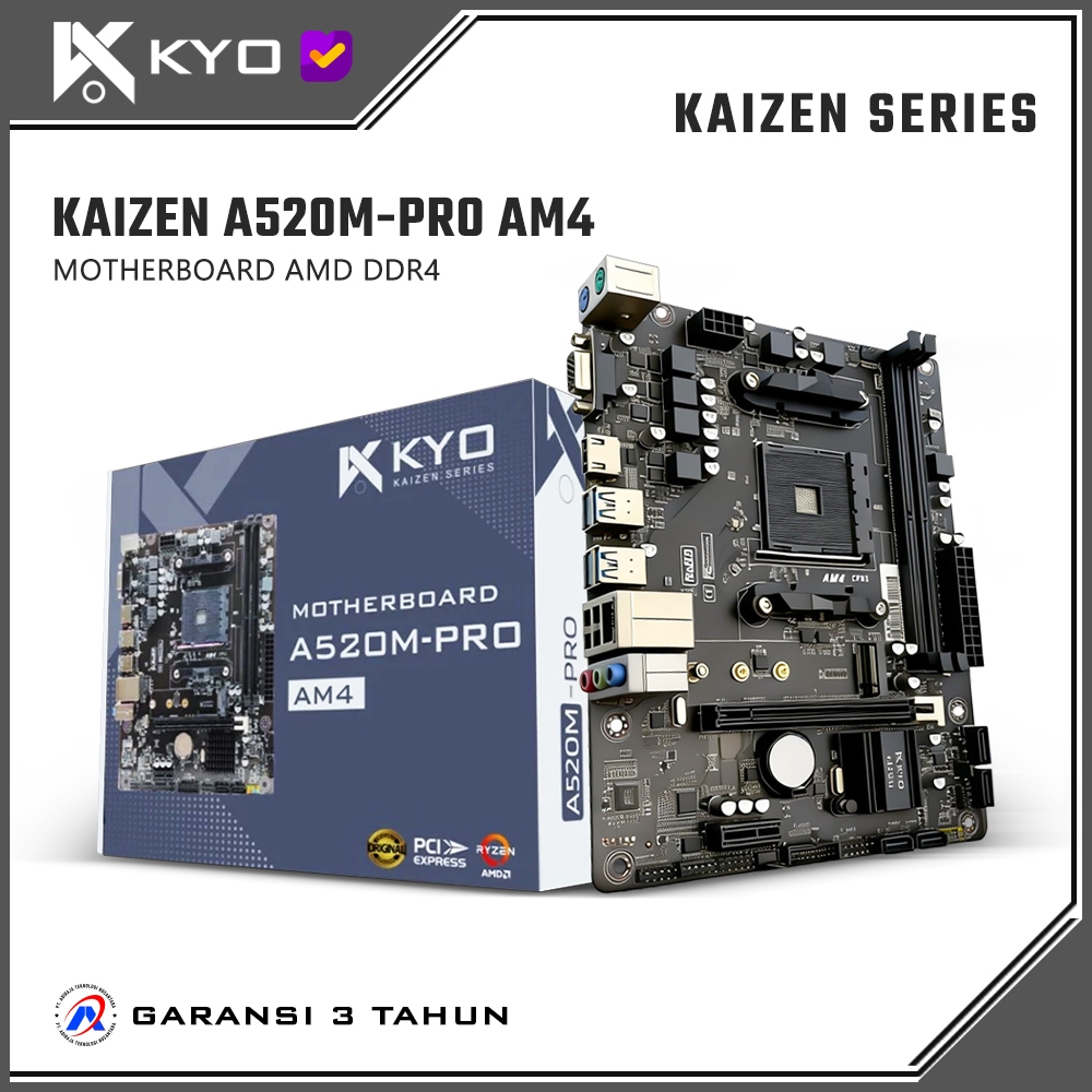 Jual KYO KAIZEN Motherboard A520M PRO AMD AM4 A520 DDR4 mobo A520M PRO ...
